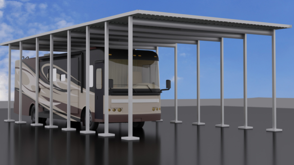 Metal RV Carport Kits In California - Large Selection Of Kits